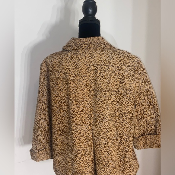 Live a Little | Jackets & Coats | Leather Jacket Tiger Print | Poshmark